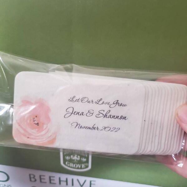 Custom, Personalized Seed Paper Card With Planting Instructions ...