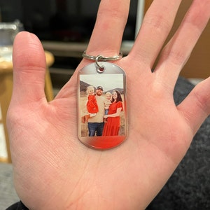 2 Custom Photo Keychains Use YOUR Photos, Photo Key Chain, Custom ...