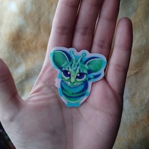 Gnarp Gnap Alien Seal Alienposting Meme Glitter Vinyl Sticker - Etsy