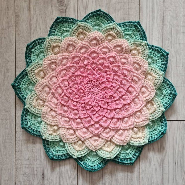 Pink Rose- C/A029 - Gradient Cake Yarn, Ombre Yarn Cake, Colour Change ...