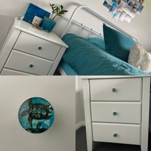 Knobs Stone Knobs Cabinet Knobs White Glass Sand Dollar - Etsy