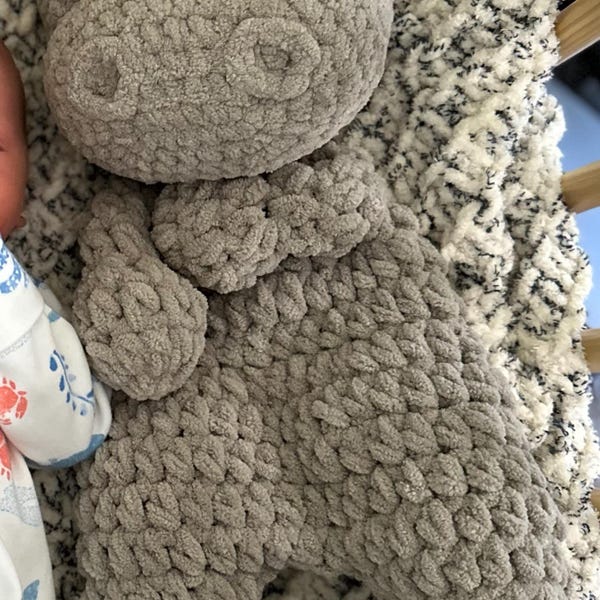 Extra Large Dinosaur Stuffie | Dino Chubby Plush | Crochet Dinosaur ...