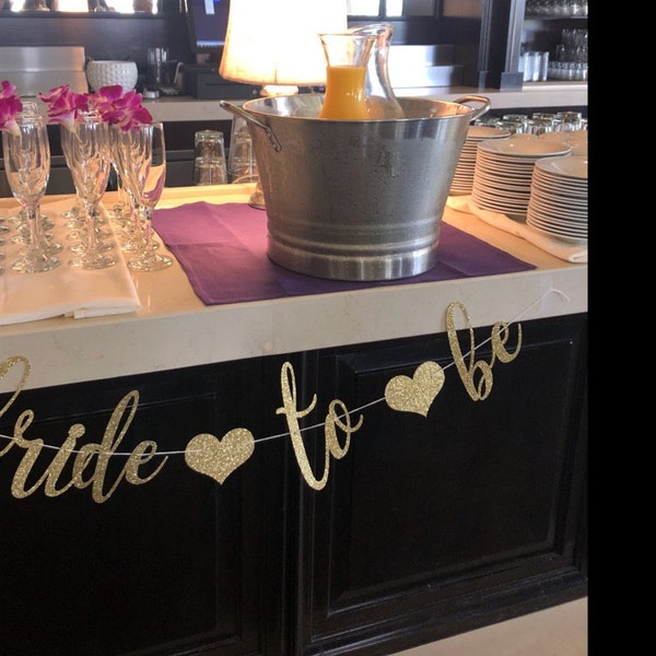 Bride to Be Banner Bridal Shower Banner Bachelorette Party Banner ...