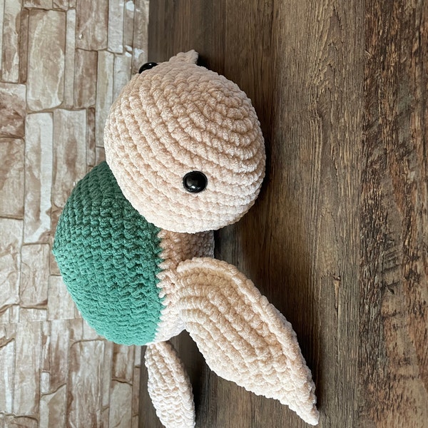 LARGE Crochet Turtle Pattern, Cute Toy, Crochet Turtle, Handmade Gift ...