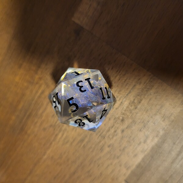 Rainbow DND Dice Set, Transparent Sharp Edge D&D Dice Full Set ...