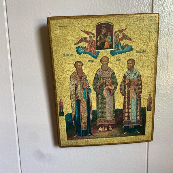 24pcs Orthodox Christian Icons Images of St Nicholas Wonderworker, St ...