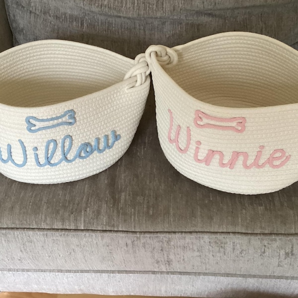 Personalized Dog Toy Basket, New Pet Cat Storage Bins, Custom Puppy ...