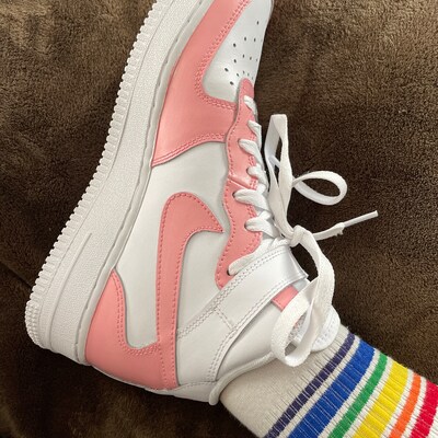 Custom Color Block Mid Air Force Ones - Etsy