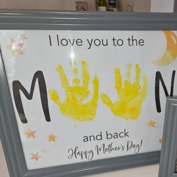Mothers Day Craft for Kids, Mothers Day Handprint Printable, Mothers ...