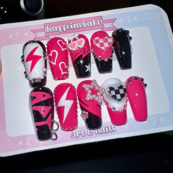 Inosuke Hashibira Demon Slayer | Press on Nails | Almond - Etsy