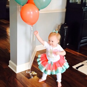 For All Ages Whimsical Hot Air Balloon Birthday Tutu Outfit Pink and ...