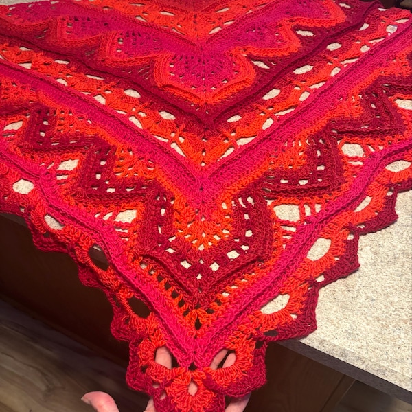 Ceylontea Shawl Crochet Pattern - Etsy UK