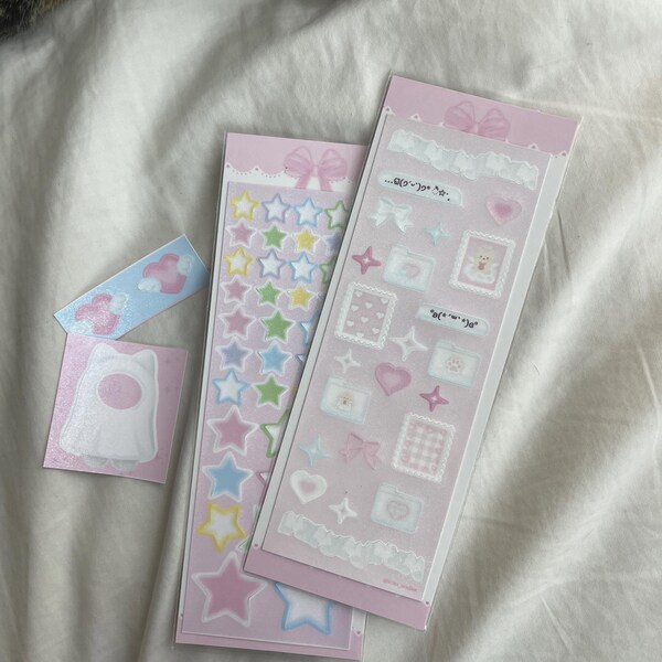 Kpop Deco Sticker, Y2K Retro Sticker, Korean Stationery, Polco ...