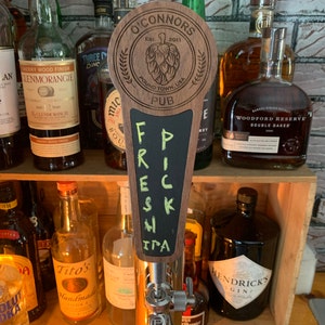 Beer Tap Handle With Changeable Logo & Chalkboard Insert Customize Your ...