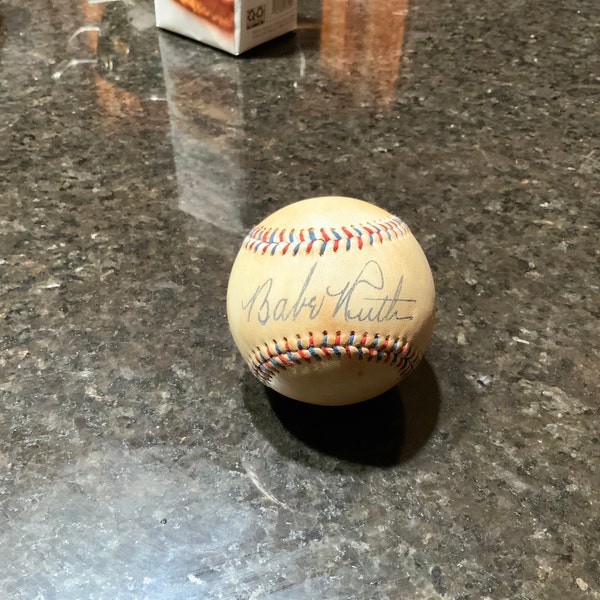 The Sandlot Babe Ruth Autographed 1930's Baseball. Licensed Replica ...