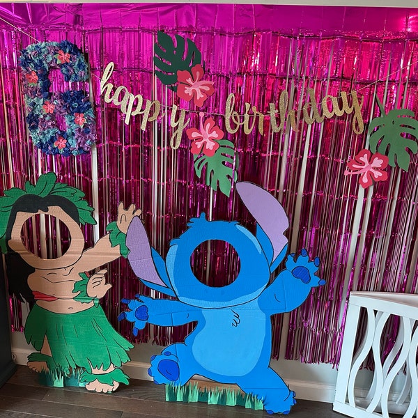 Lilo and Stitch Character Cardboard Cutouts Selfie - Party Decorations ...