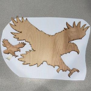 Eagle 005 Wooden Shape Cutout for Crafting, Home & Room Décor, and ...