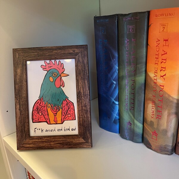 Chicken Wall Art | Funny Chicken Art | Digital Download | Chicken Lover ...