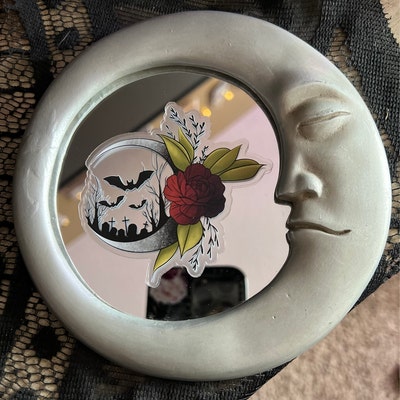 Cottagecore Mushroom Clear Sticker, Nature Inspired Sticker, Magical ...