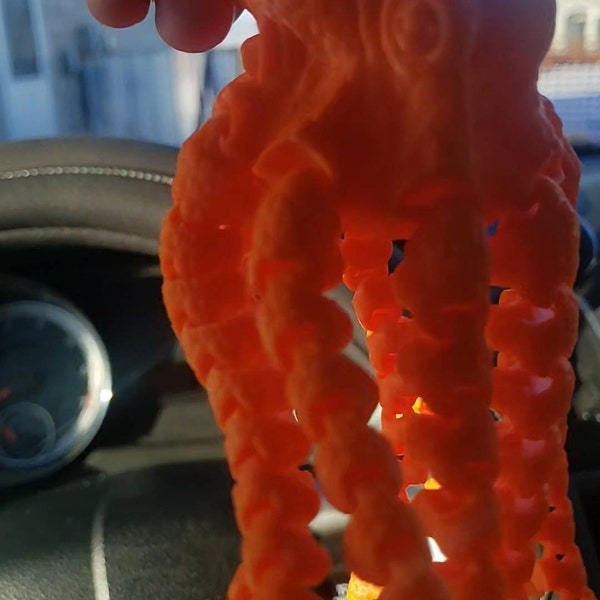 Octopus Fidget Toy, Lifelike Articulating 3D Printed Octopus Fidget ...