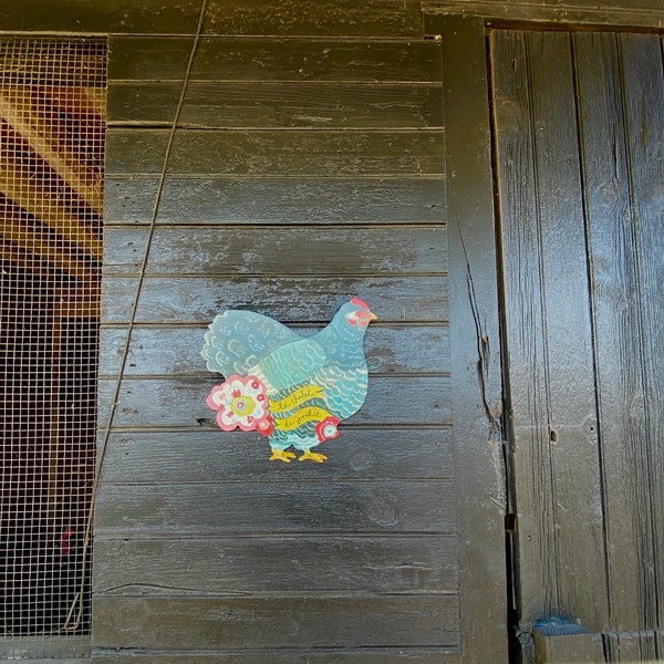 Miss Poulet De Chalet by Kimberly Hodges, Chicken Wall Sign, Wood ...