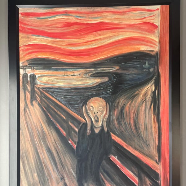 The Scream 1893 - Edvard Munch Hand-painted Oil Painting Reproduction ...