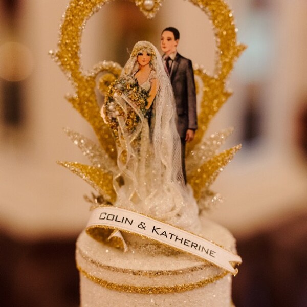 Vintage Wedding Bells Cake Topper - Etsy