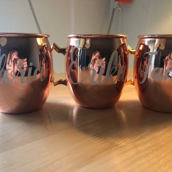Personalized Moscow Mule Mug | Custom Hammered Copper Mug | Customized ...
