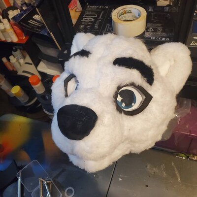 DIGITAL Bear Foam Head Base Pattern/template for Fursuits PDF Download ...