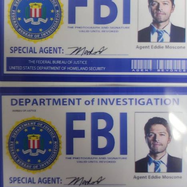 Supernatural FBI Badge "jay Z" AKA Crowley - Etsy