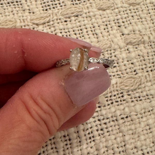 Personal Dog Keepsake, Dog Hair Keepsake Ring, Remember Me Ring, Dainty ...