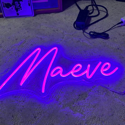 Custom Neon Name Sign Name Sign Nursery Sign Nursery - Etsy
