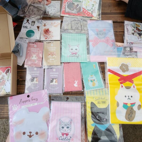 5 Kawaii Cat Envelopes, Japanese Stationery, Small Money Envelopes ...