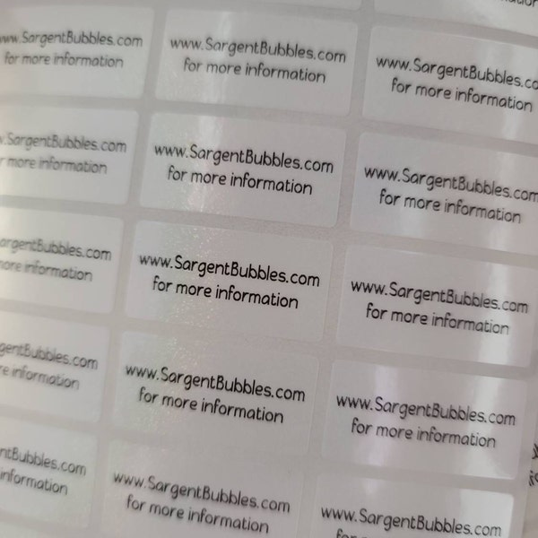 Glitter Labels Personalized Waterproof Name Labels Stickers Snow Pearl ...