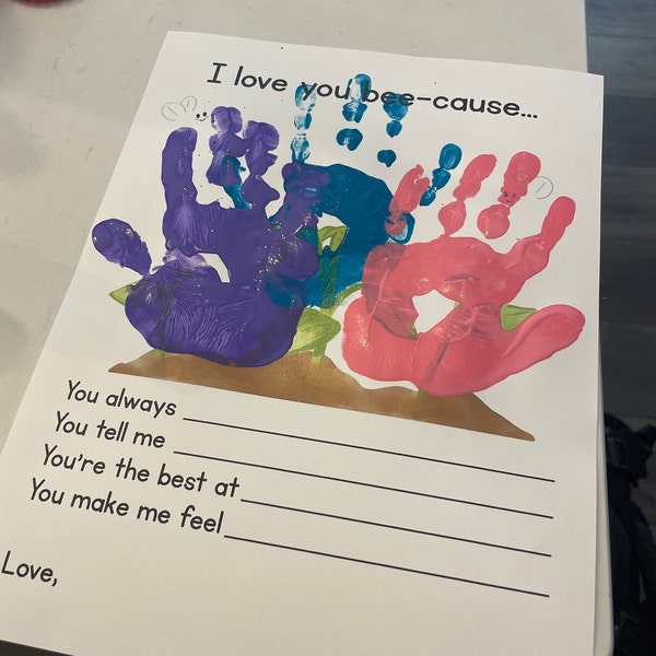 Mother's Day Garden Printable | Kids' Handprint Keepsake | Teacher and ...