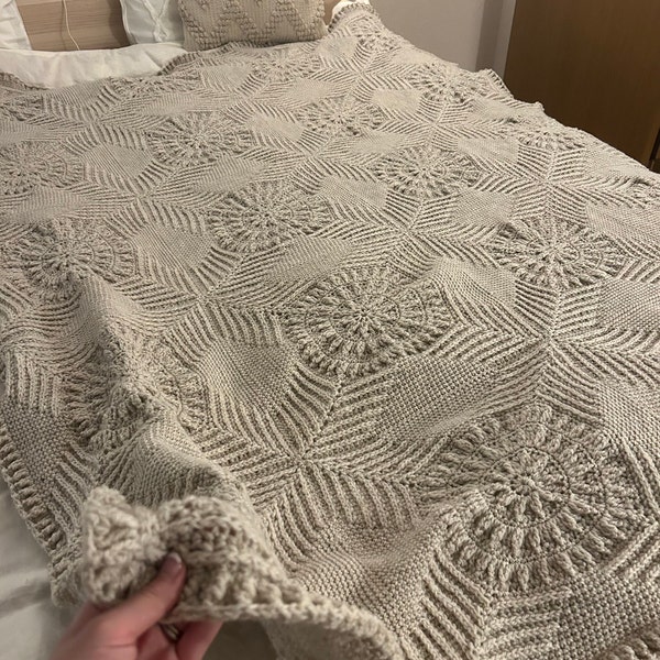 CROCHET PATTERN Bliss Afghan - Make to Any Size - PDF Download - Etsy