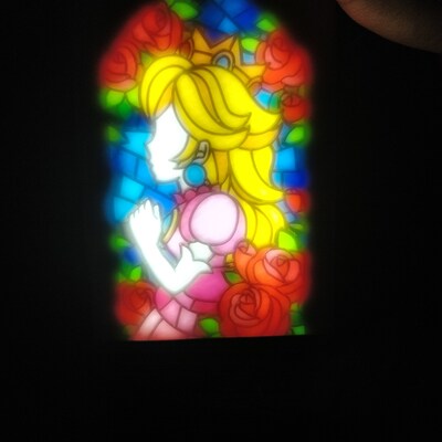 Princess Peach 3d Illuminated Shadow Box Video Game Art Decor Princess ...