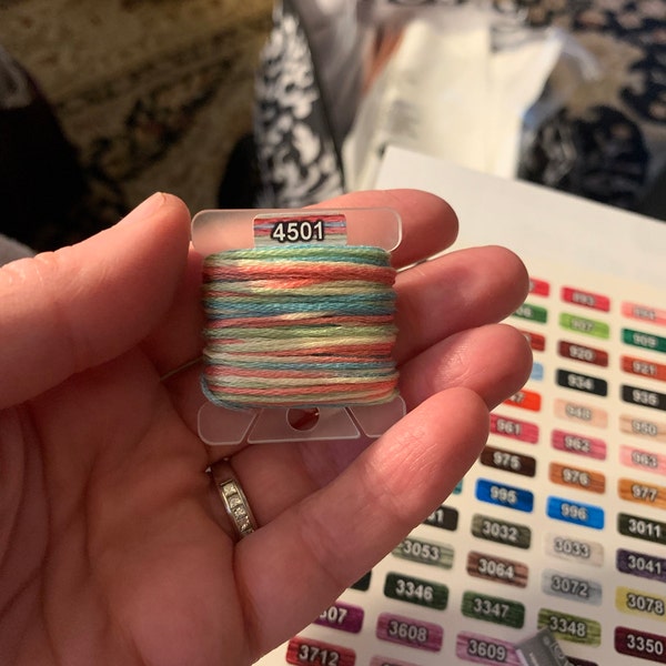 DMC Floss Labels - Solid Color, Floss Image and White. - Etsy