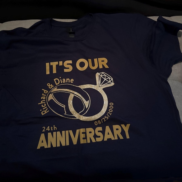 It's Our Anniversary Couple Shirt,couple Anniversary Shirt,couple ...
