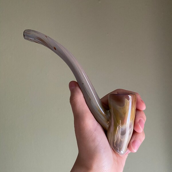 Butterscotch Mini Gandalf Pipe | Churchwarden Pipe | Glass Gandalf ...