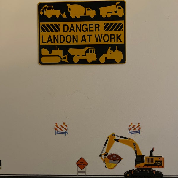 Personalized Construction Sign - Etsy