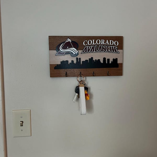 Colorado Key Holder- Rustic Home Style - Colorado Gift - Colorado Wood ...