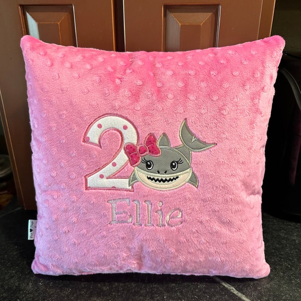 Shark Applique, Shark Number 2 Birthday Machine Embroidery Applique ...