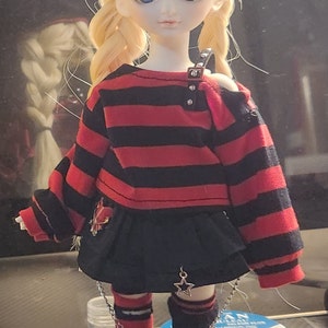 1/3 BJD SD Dress & Headdress Set black BJD Doll Clothes - Etsy