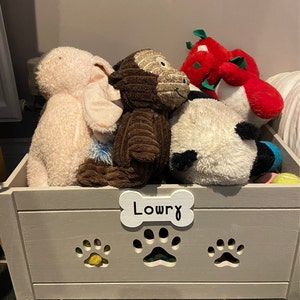 Personalised Toy Box With Lid Dog Box Gift Box Dog Crate - Etsy