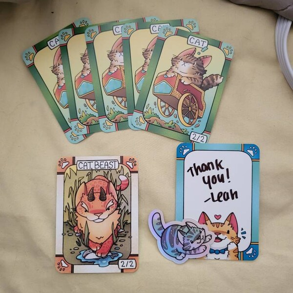 5 Chariot Cat Tokens for Magic the Gathering - Etsy