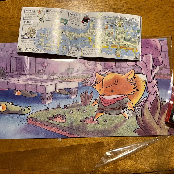 Ruin Seeker and Chirpy Bird in the Ruined Atoll - Tunic Original Fan ...