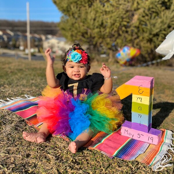 Fiesta Baby Girls Outfit, 1st Fiesta Birthday Girls Outfit, Uno ...