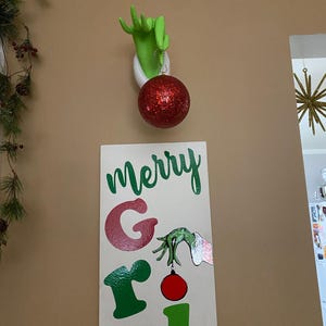Grinch's Christmas Hand - Etsy