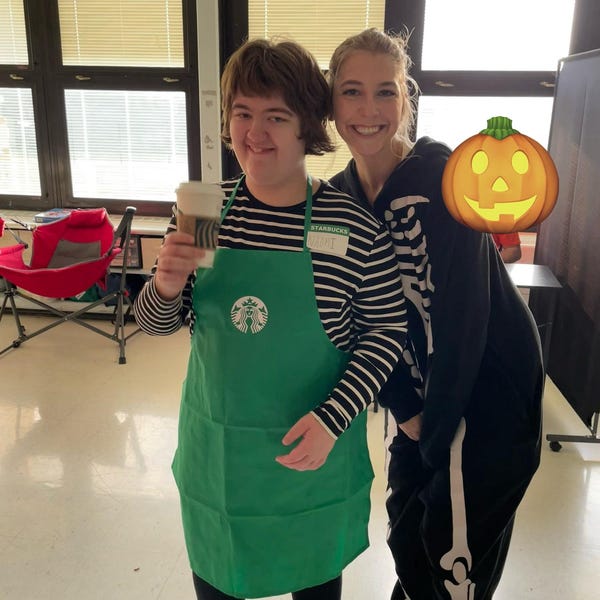 Adult Teen Dress up Set - Dunkin' Donuts Apron, Hat, and 2 Name Tags ...